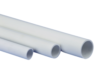 Tube PVC blanc rigide 2 m, Ø 20 mm ext. avec joint torique - IDK